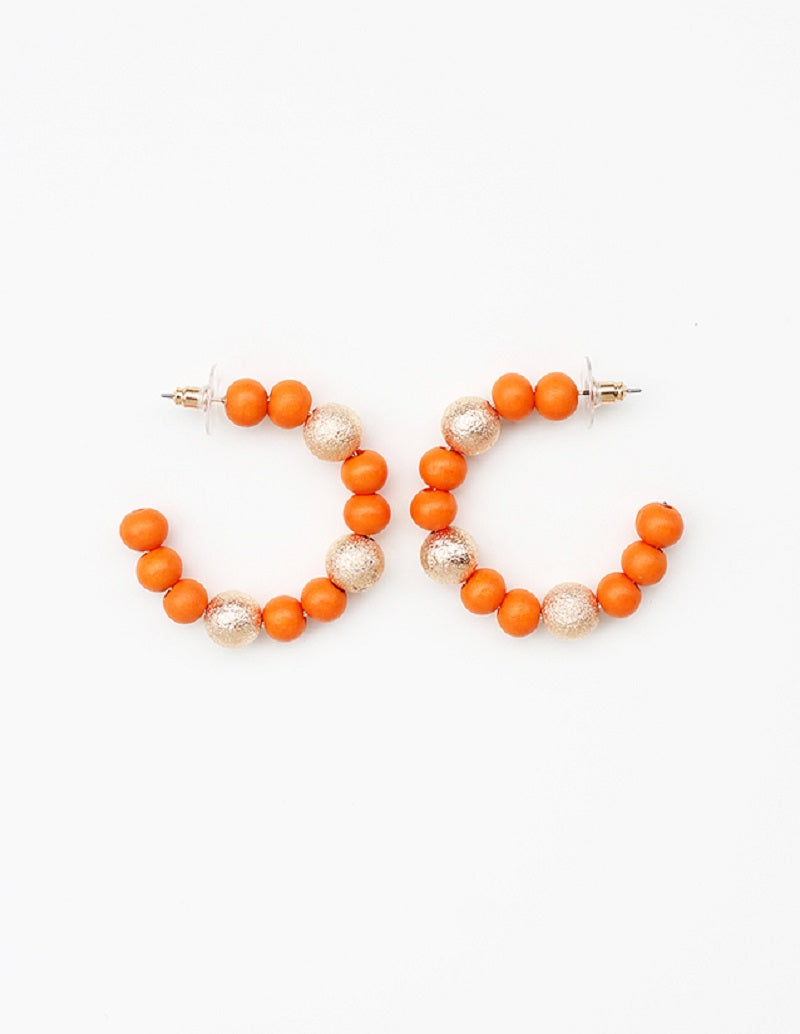 GOLD ORANGE HOOP EARRINGS ( 4030 OR ) – Ohmyjewelry.com