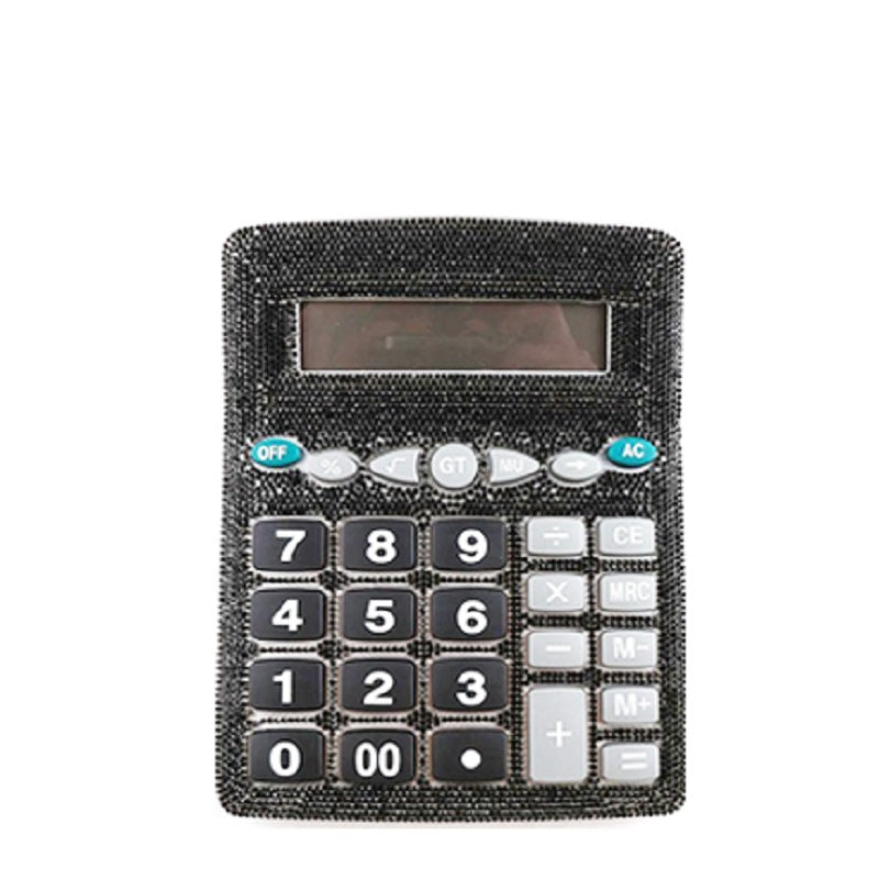 BLACK RHINESTONE CALCULATOR ( CAL BK ) – Ohmyjewelry.com