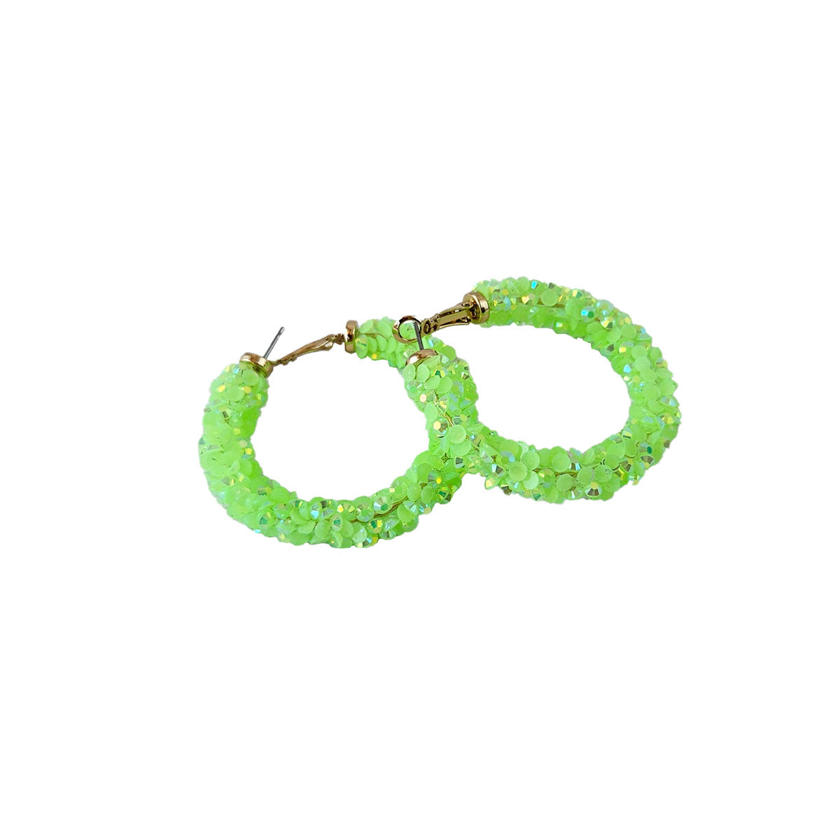 ACRYLIC STONE HOOP EARRINGS ( 0834 GDGE ) – Ohmyjewelry.com