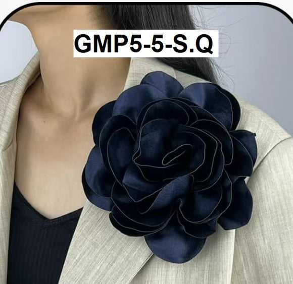 FASHION DARK BLUE FLOWER BROOCH (GMP5 5) – Ohmyjewelry.com