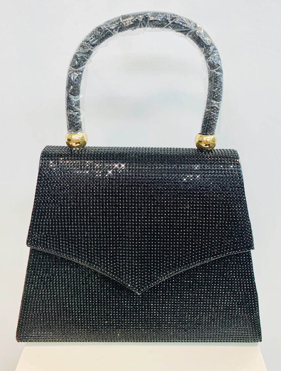 BLACK RHINESTONE PURSE ( 48 BLACK ) – Ohmyjewelry.com