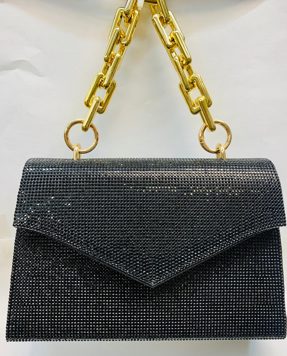BLACK STONE PURSE ( 50 BK ) – Ohmyjewelry.com