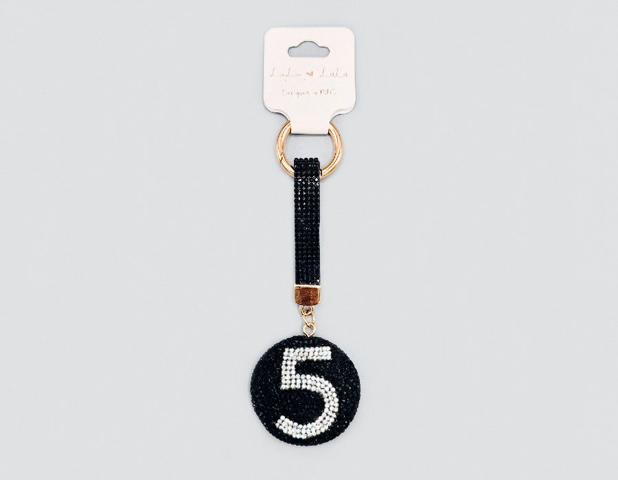 BLACK 5 KEYCHAIN BAG CHARM ( 1720 BK ) – Ohmyjewelry.com