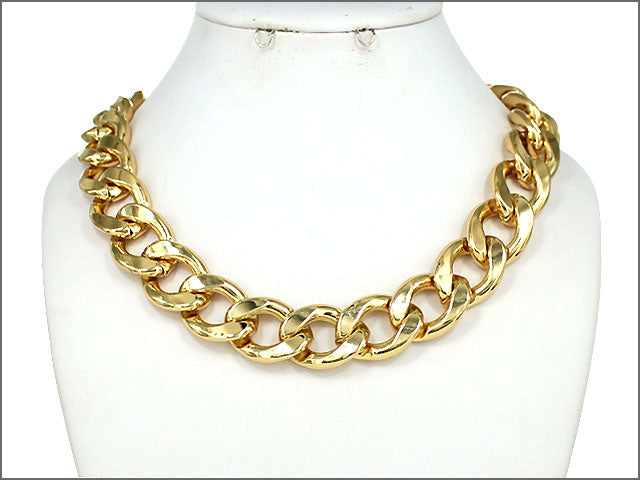 GOLD METAL CHAIN LINK NECKLACE ( 0465 GL ) – Ohmyjewelry.com