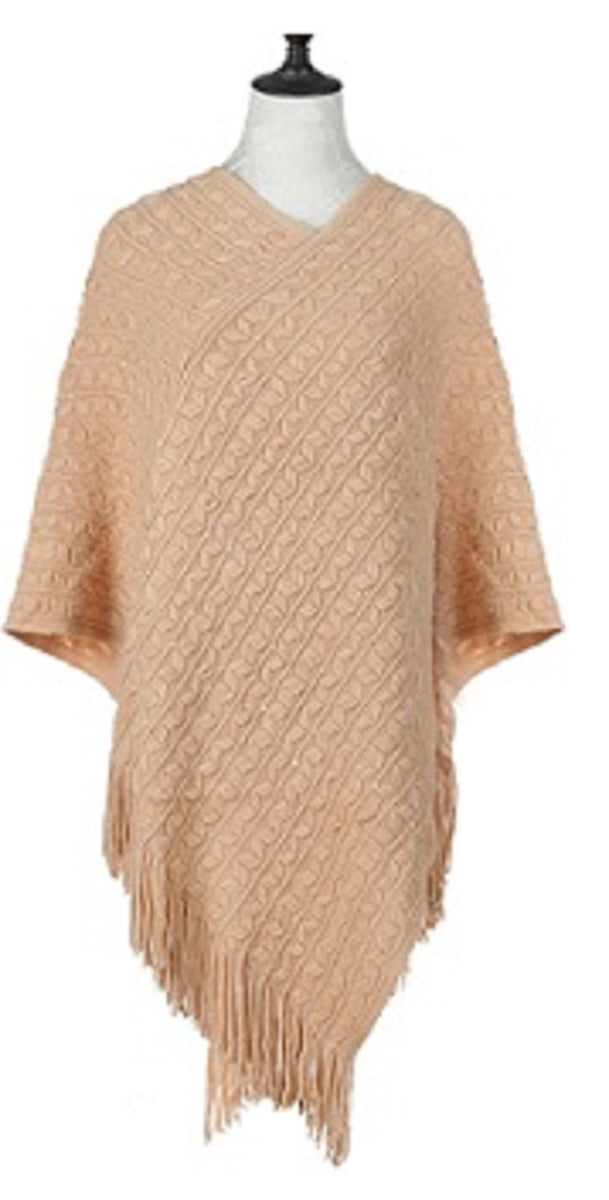 TAN PONCHO ( 1010 TN ) – Ohmyjewelry.com