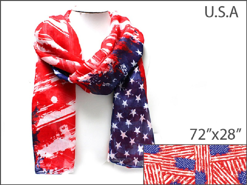 AMERICAN FLAG SCARF ( 0051 NRD ) – Ohmyjewelry.com